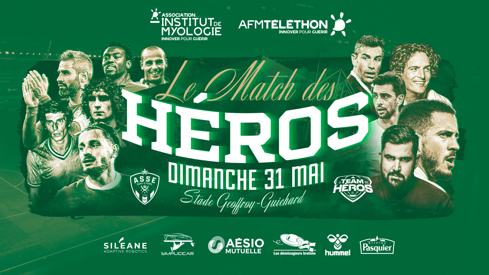 A football legends' match in benefit of ALS research - Institut de Myologie